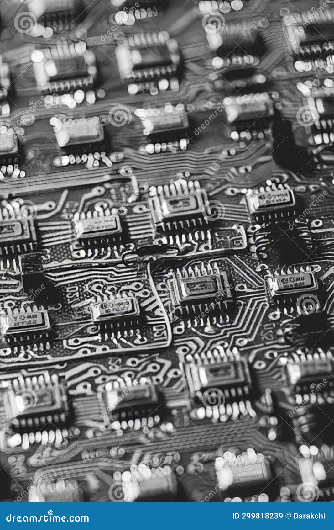 Comptuer Processor and Motherboard, Microchip Details Close View. Hi-tech Innovation Background ...