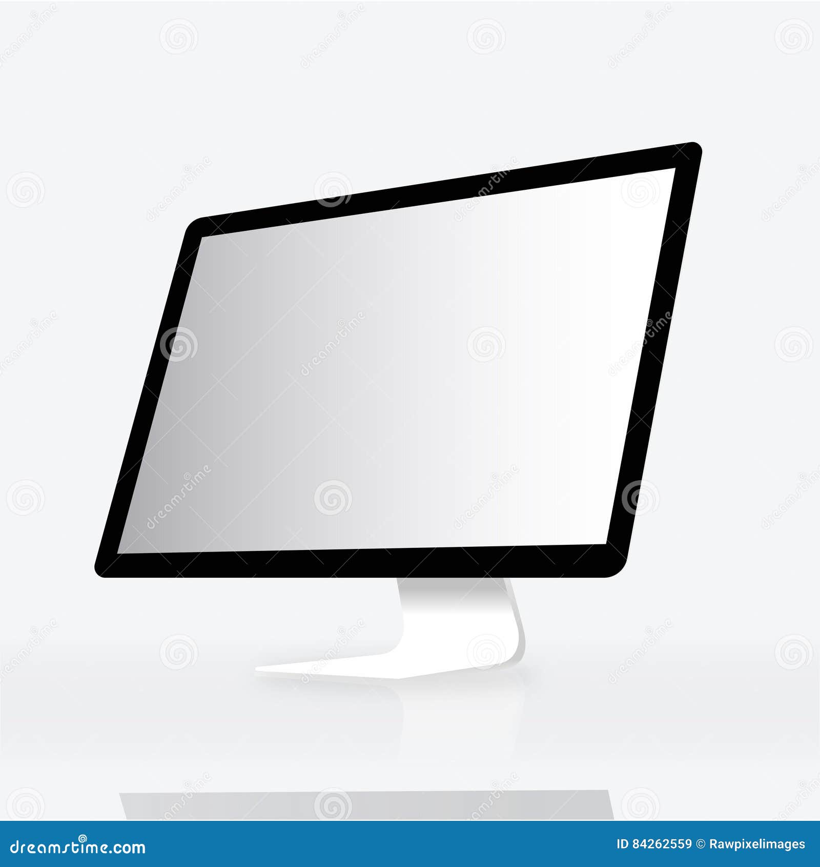 Compuer Screen Desktop PC Technology Icon Vector Concept Stock ...