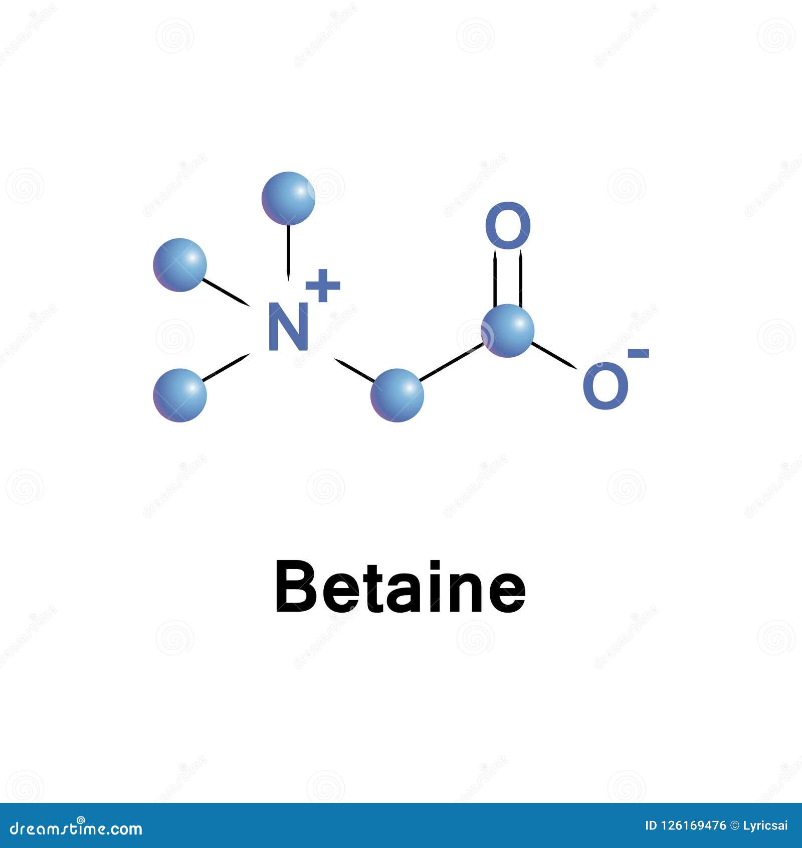 Compuesto Químico Neutral De La Betaína Ilustración del Vector ...