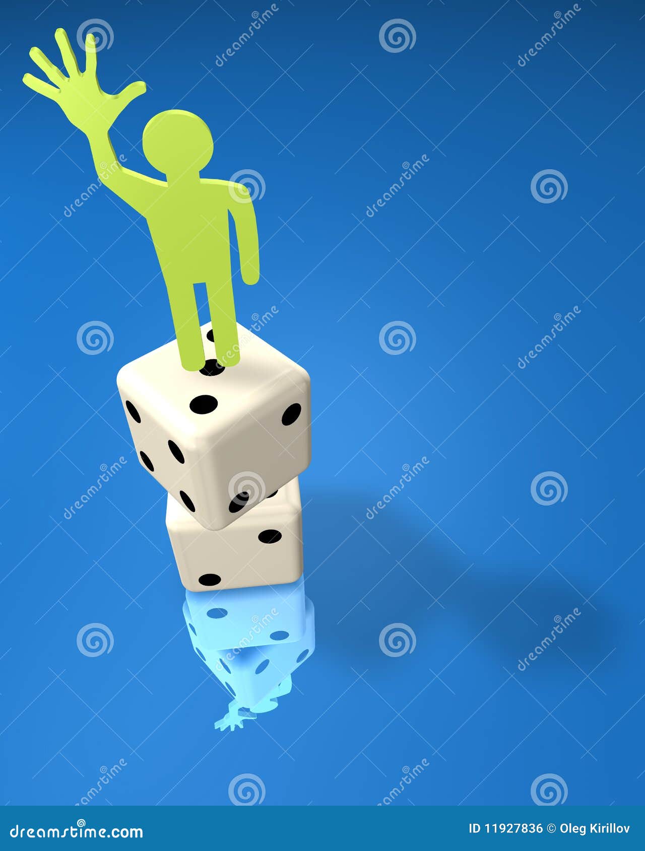 Compulsive gambling stock illustration. Illustration of cast - 11927836