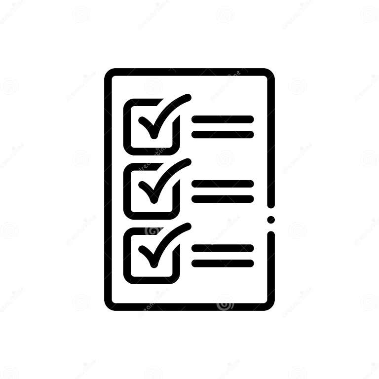 Black Line Icon for Compulsory, Mandatory and Abligatory Stock Vector ...