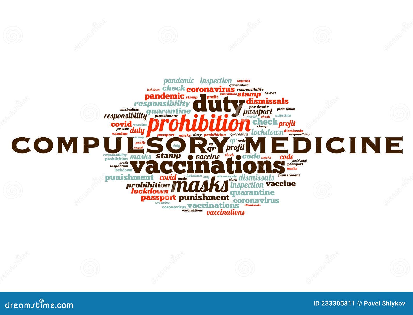 Compulsory Medicine Word Cloud Concept Stock Illustration ...