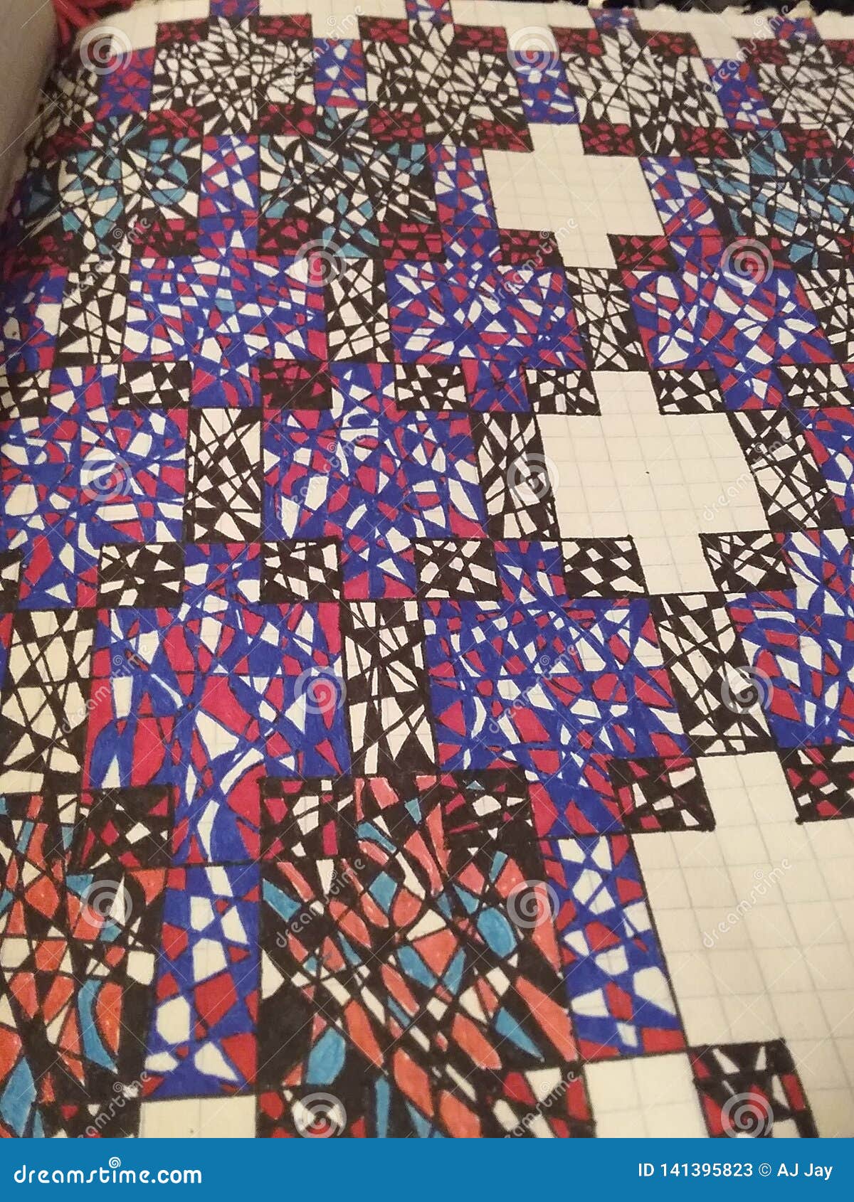 My Compulsion To Explore Chaos within Rigid Grid Stock Image - Image of ...