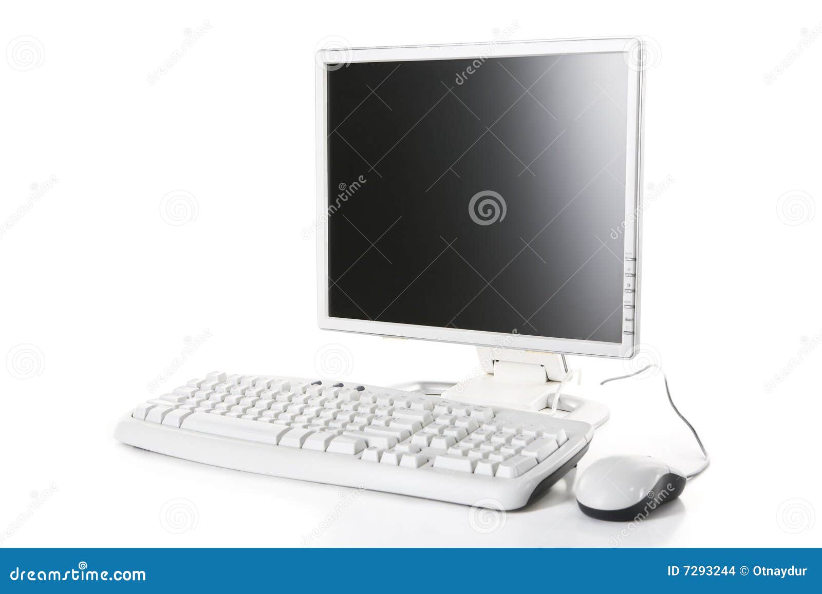 Computador branco foto de stock. Imagem de branco, tecnologia - 7293244
