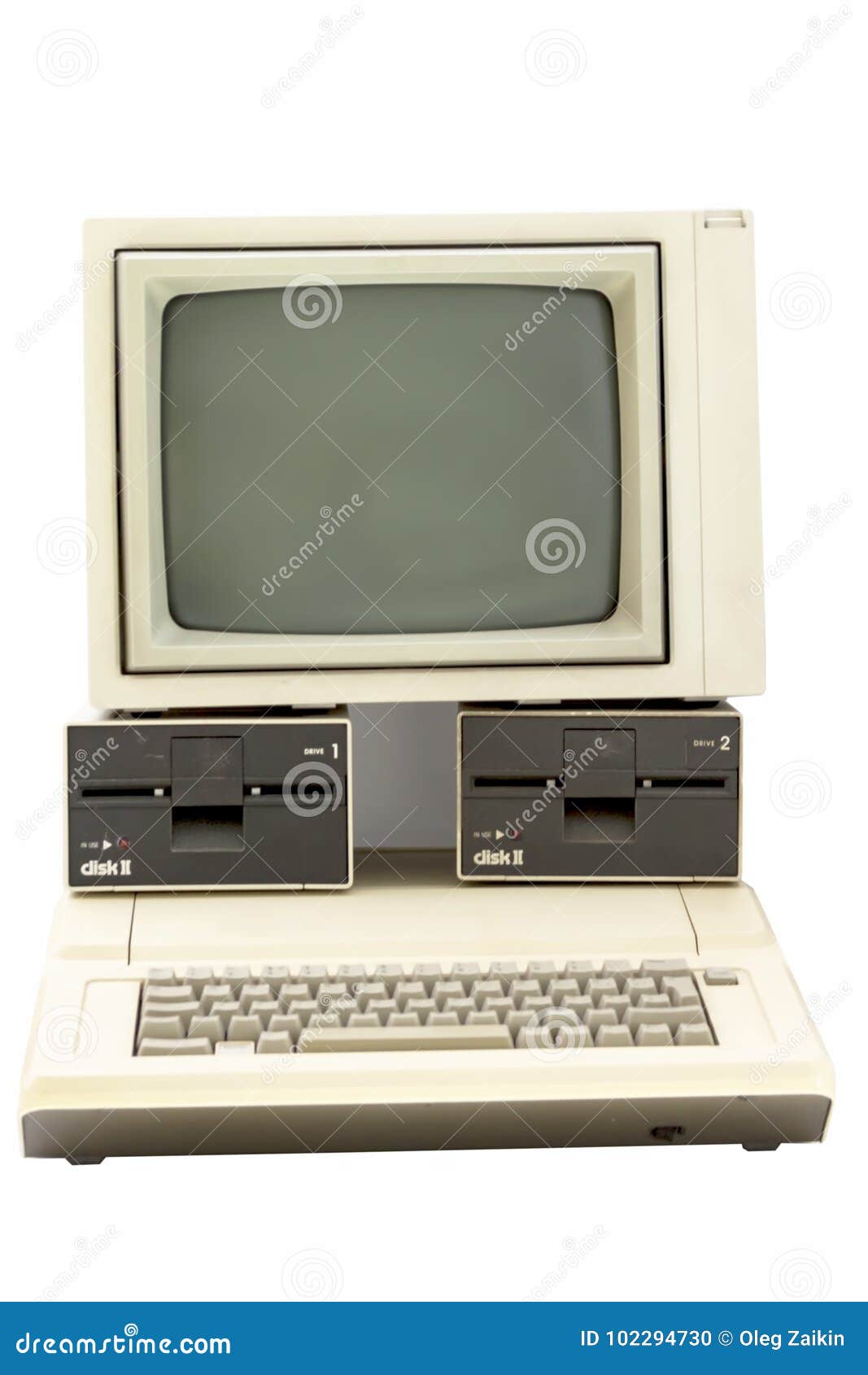 Computador muito velho foto de stock. Imagem de letra - 102294730