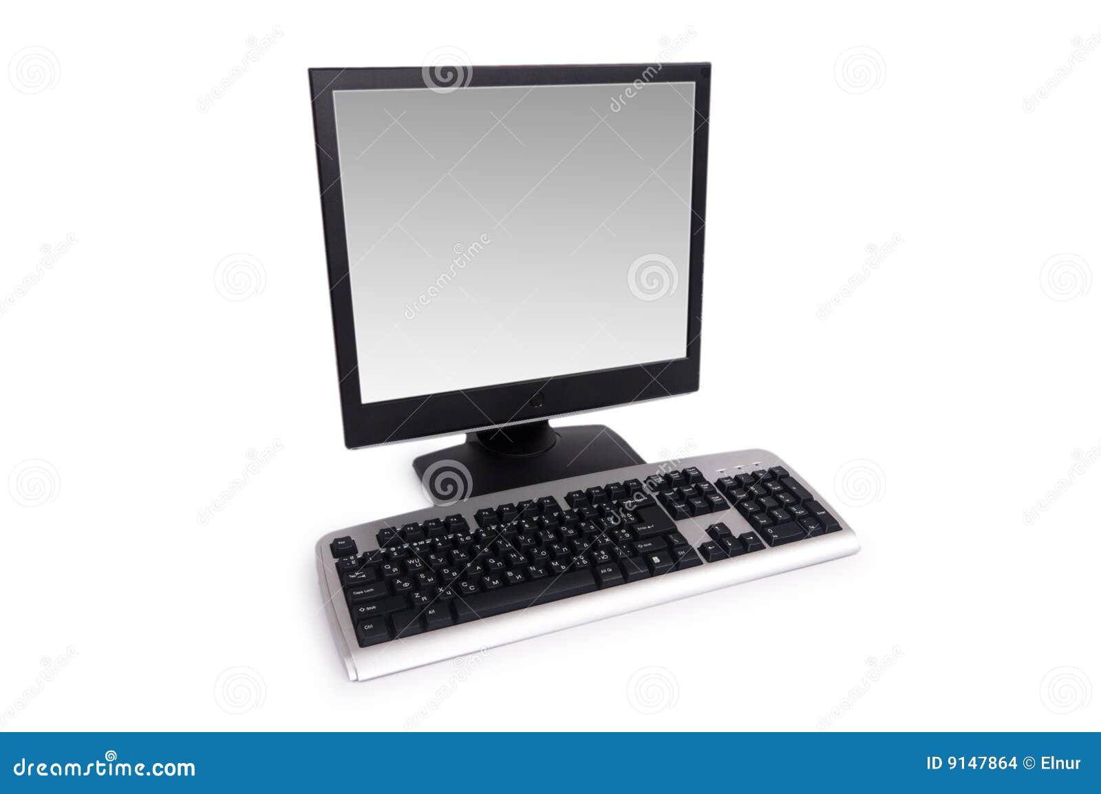 Computador pessoal isolado foto de stock. Imagem de isolado - 9147864