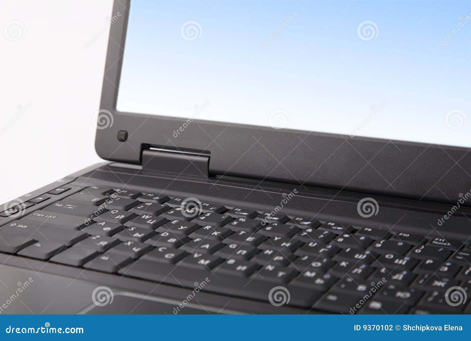 Computador Portátil Pessoal Foto de Stock - Imagem de preto, liso: 9370102