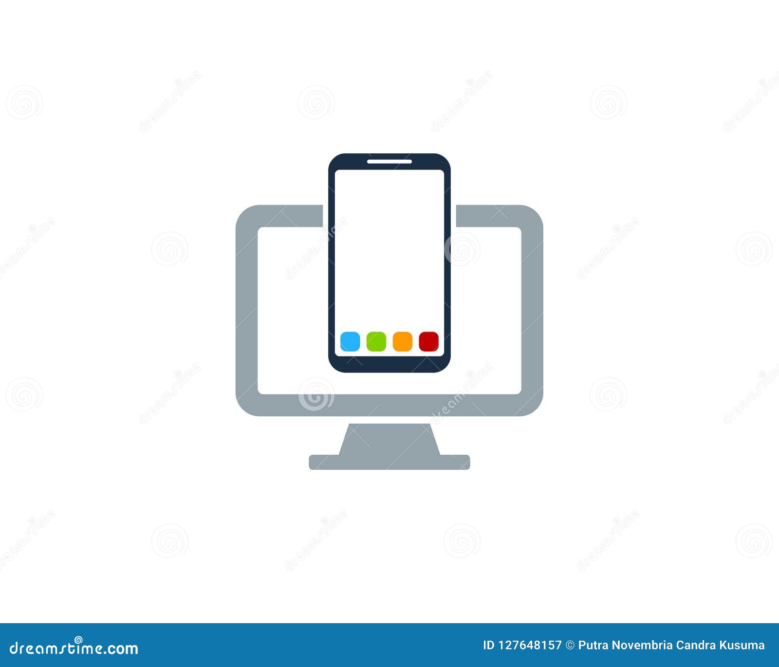 Computador Smartphone Logo Icon Design Ilustração do Vetor - Ilustração ...