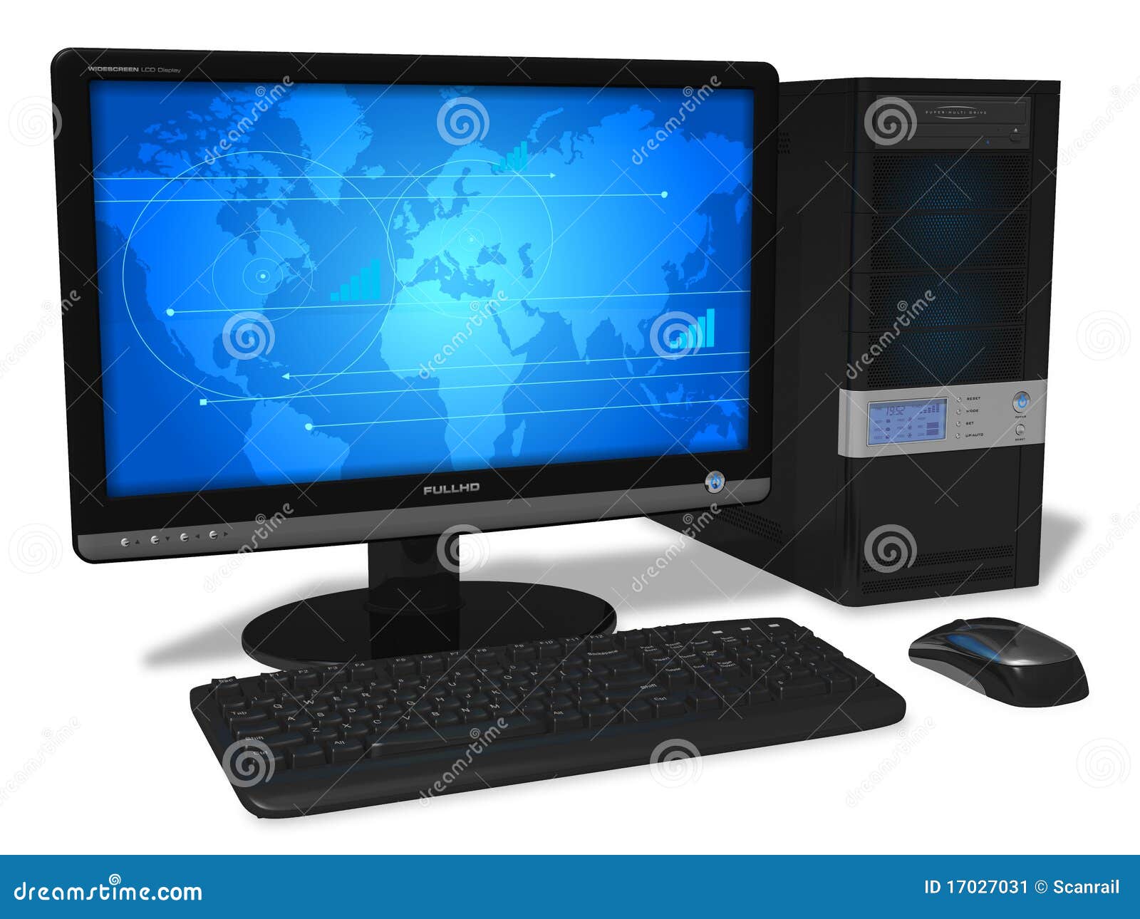 Computadora De Escritorio Imagen de archivo - Imagen: 17027031