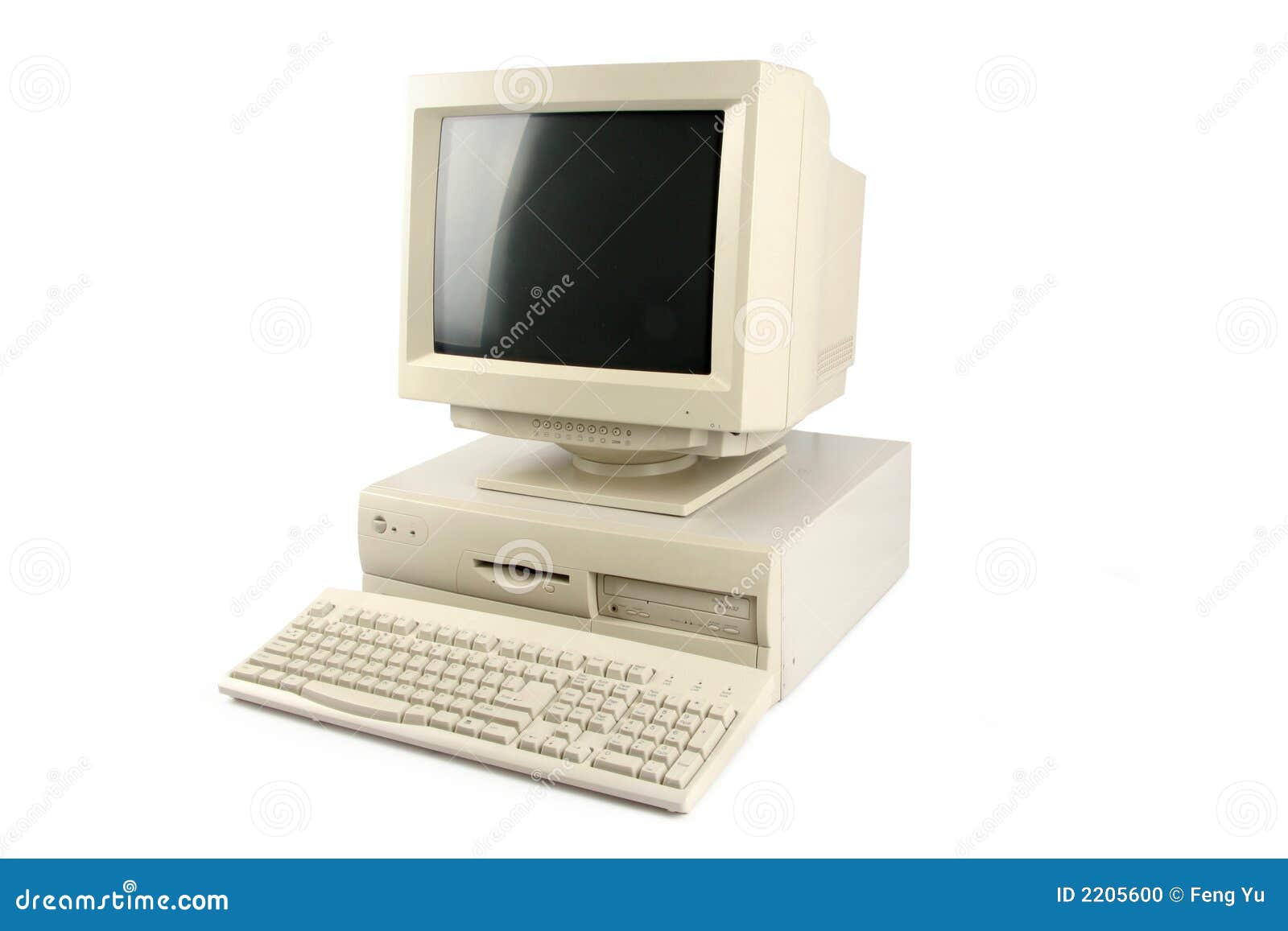 Computadora de escritorio foto de archivo. Imagen de teclado - 2205600