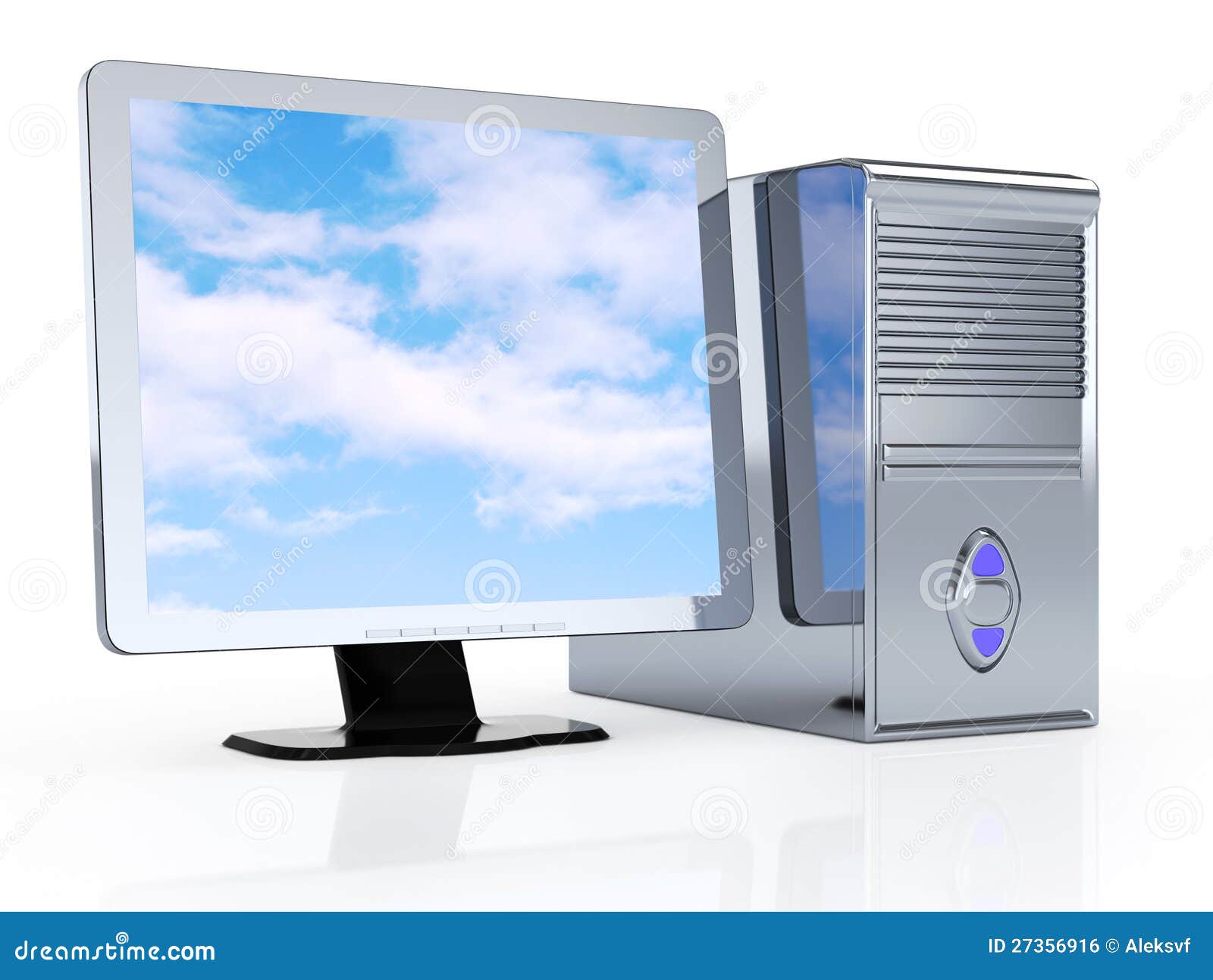 Computadora De Escritorio Moderna Imagen de archivo libre de regalías ...