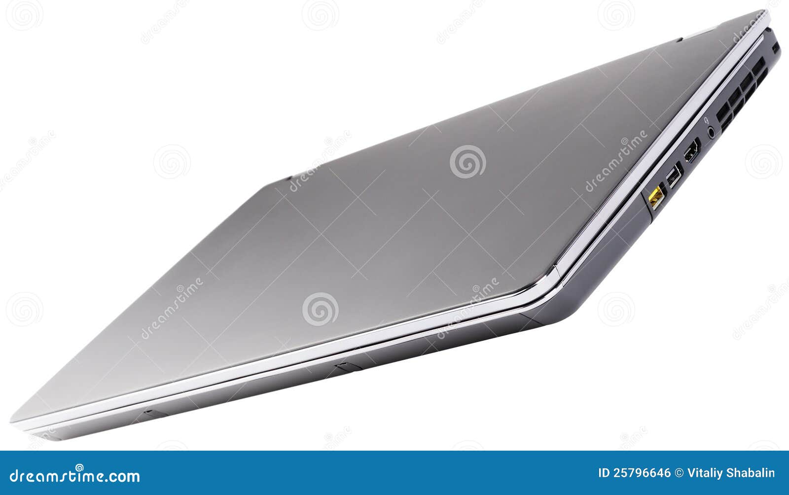 Computadora Portátil Cerrada Aislada Foto de archivo - Imagen de blanco ...