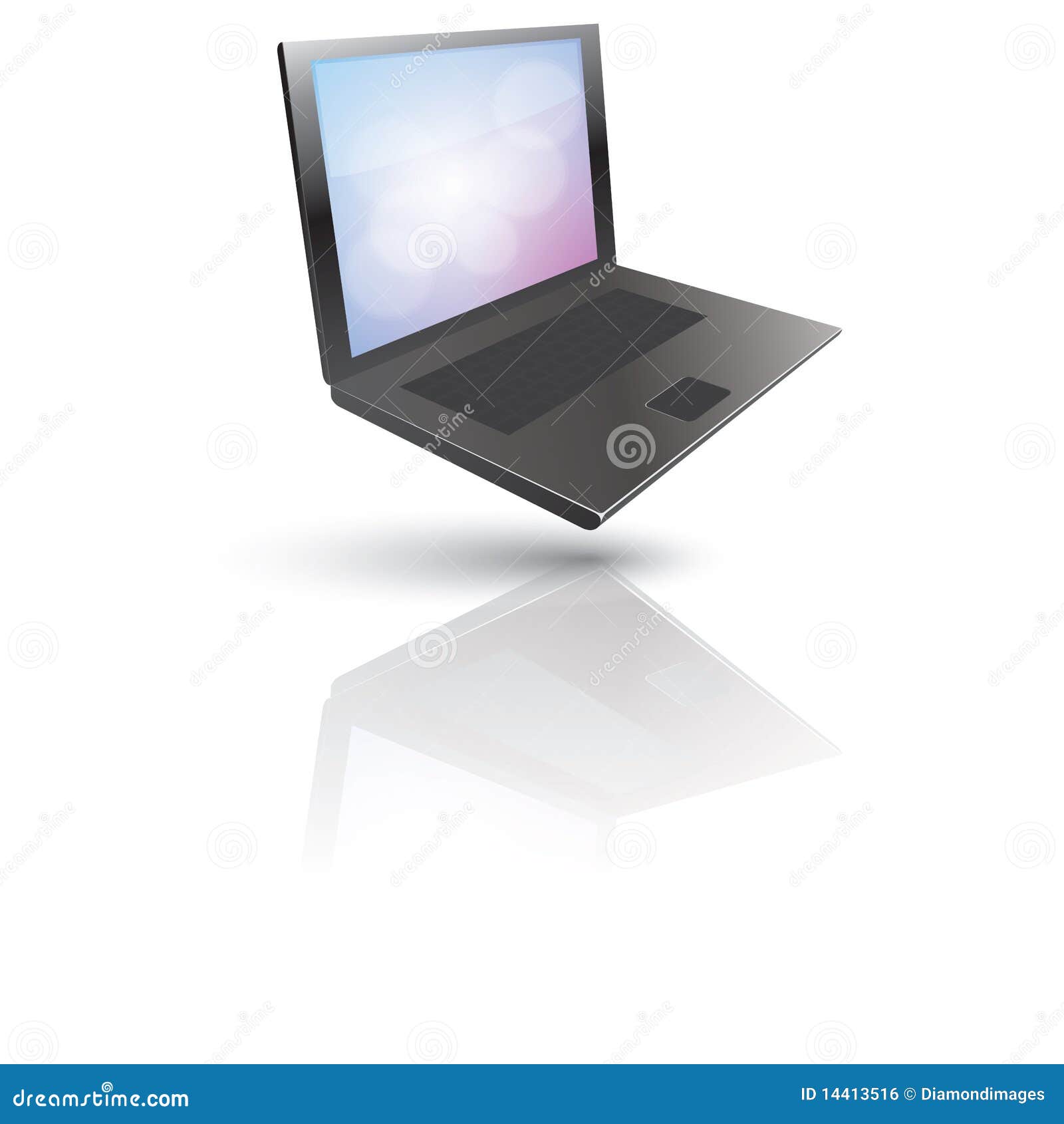 Computadora Portátil De Cernido Ilustración del Vector - Ilustración de ...