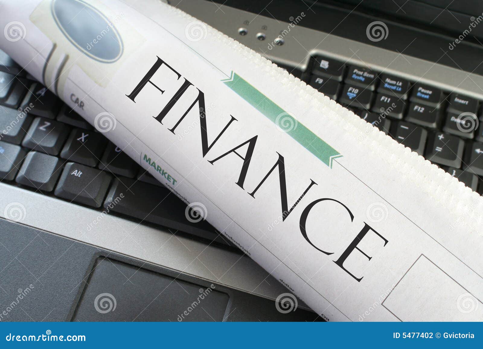 Computadora Portátil De Las Finanzas Foto de archivo - Imagen de ...