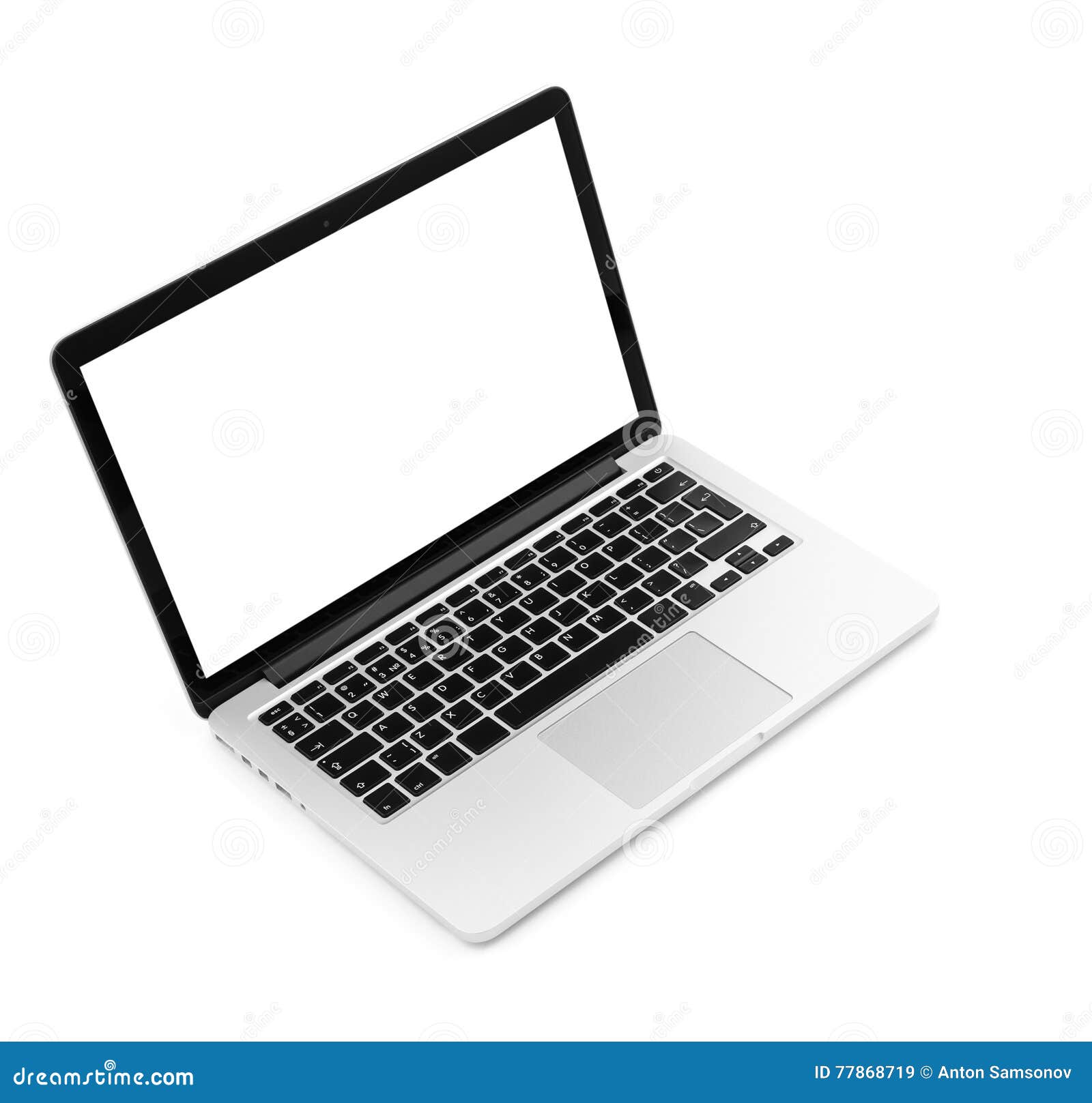 Computadora Portátil En El Fondo Blanco Imagen de archivo - Imagen de ...