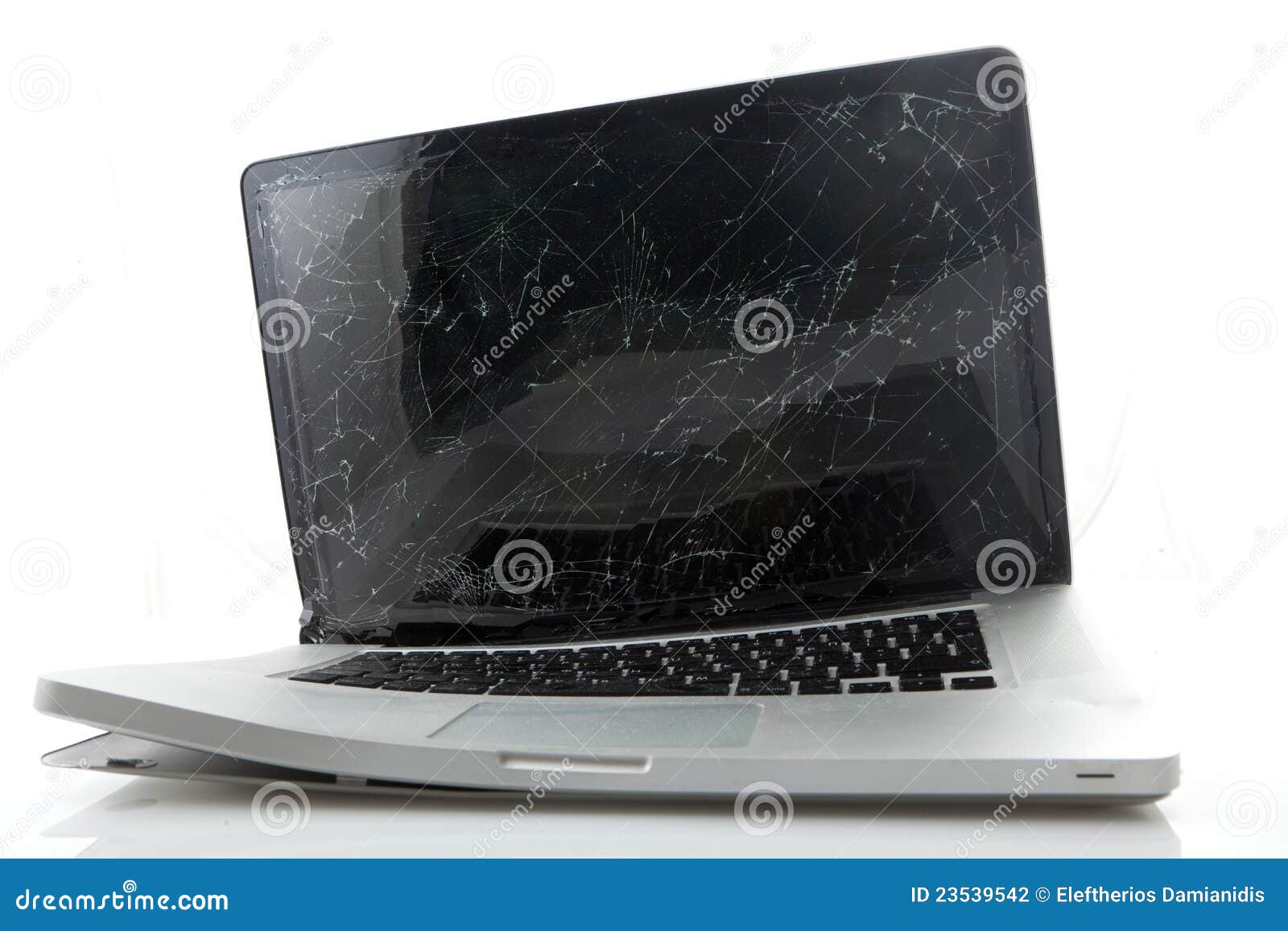 Computadora Portátil Quebrada Foto de archivo - Imagen de tarjeta ...