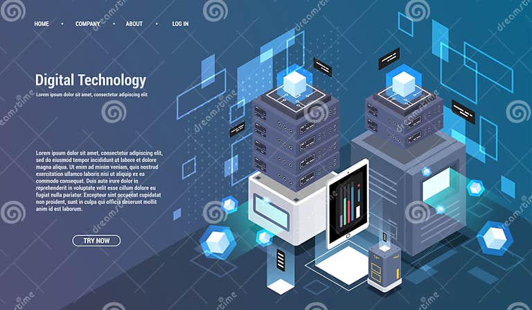 Computation Of Big Data Center Information Processing Database Internet Traffic Routing