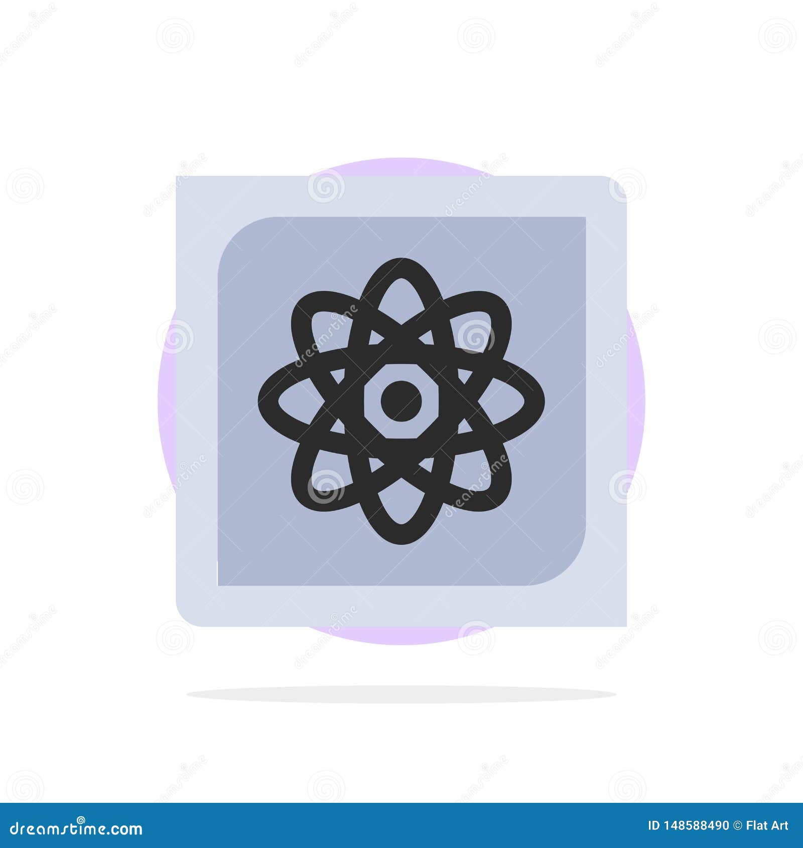 Computation Computer Computing Data Future Abstract Circle Background Flat Color Icon Stock