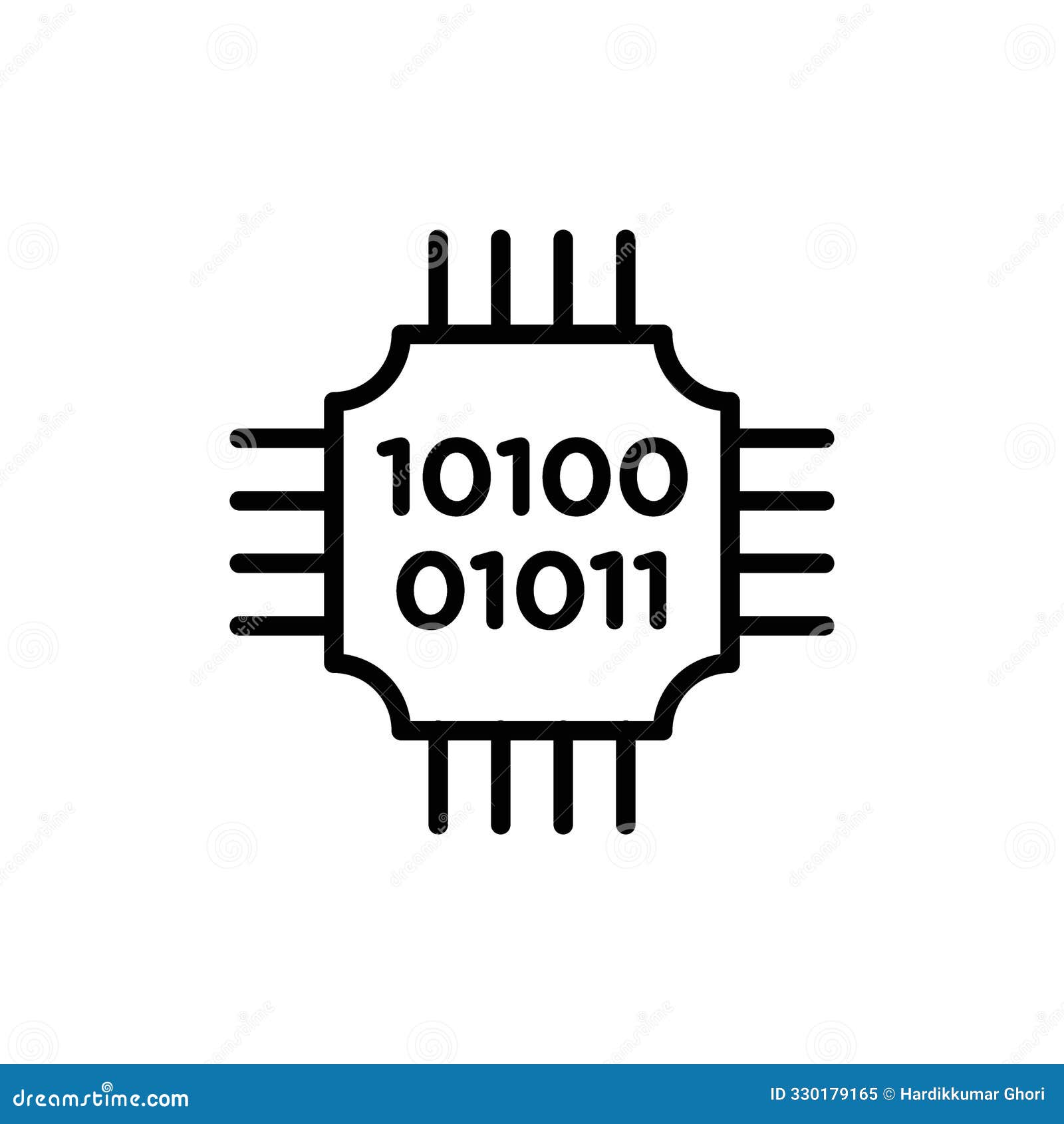 Computation icon stock vector. Illustration of line - 330179165