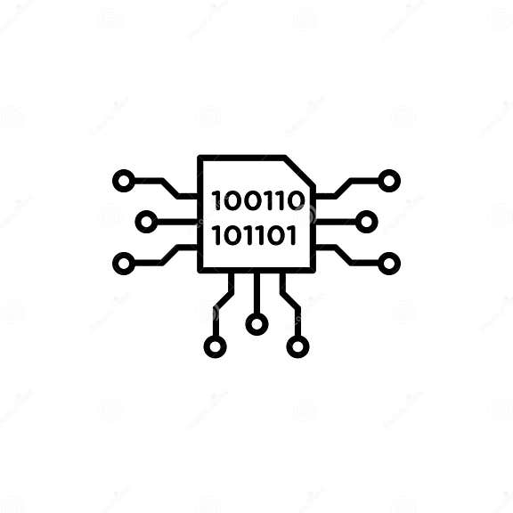Computation icon stock illustration. Illustration of tech - 330248674
