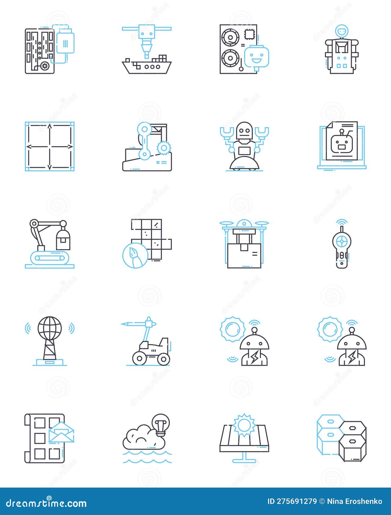 Computational Design Linear Icons Set Algorithm Optimization Simulation Generative