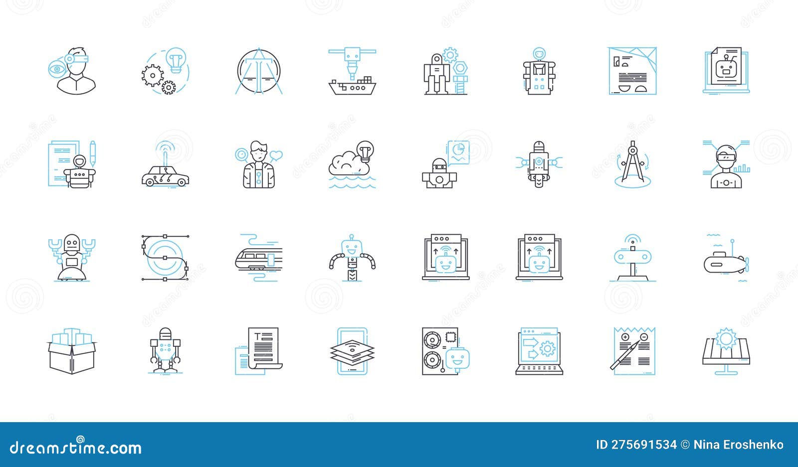 Computational Design Linear Icons Set Algorithm Optimization Simulation Generative
