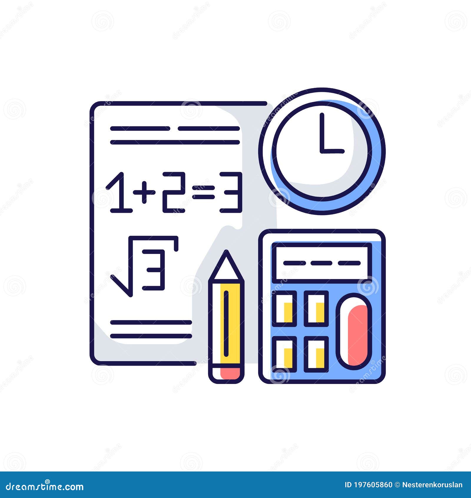 Math Testing Stock Illustrations – 158 Math Testing Stock Illustrations ...