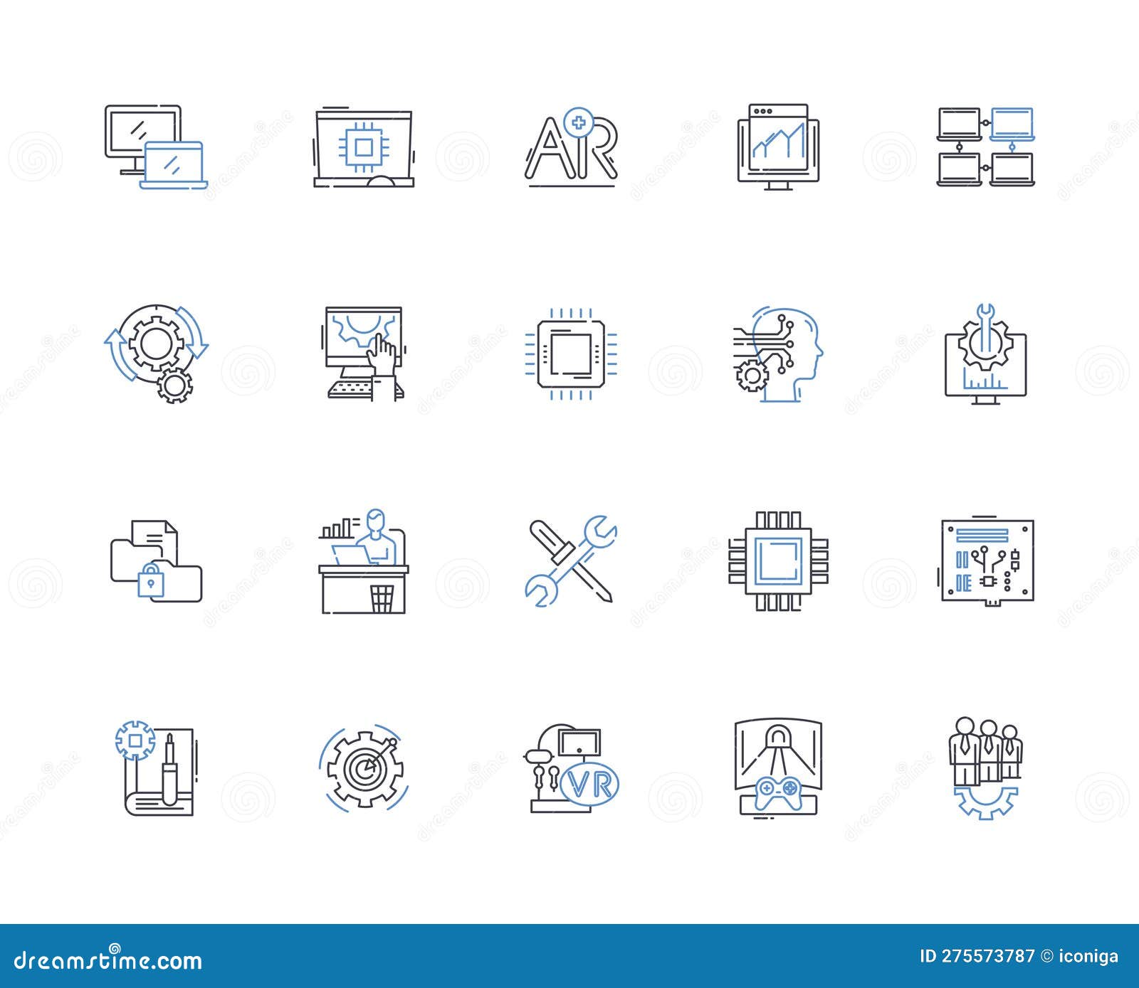 Computational Program Line Icons Collection. Algorithm, Code, Function ... Computational Program Line Icons Collection. Algorithm, Code, Function ...