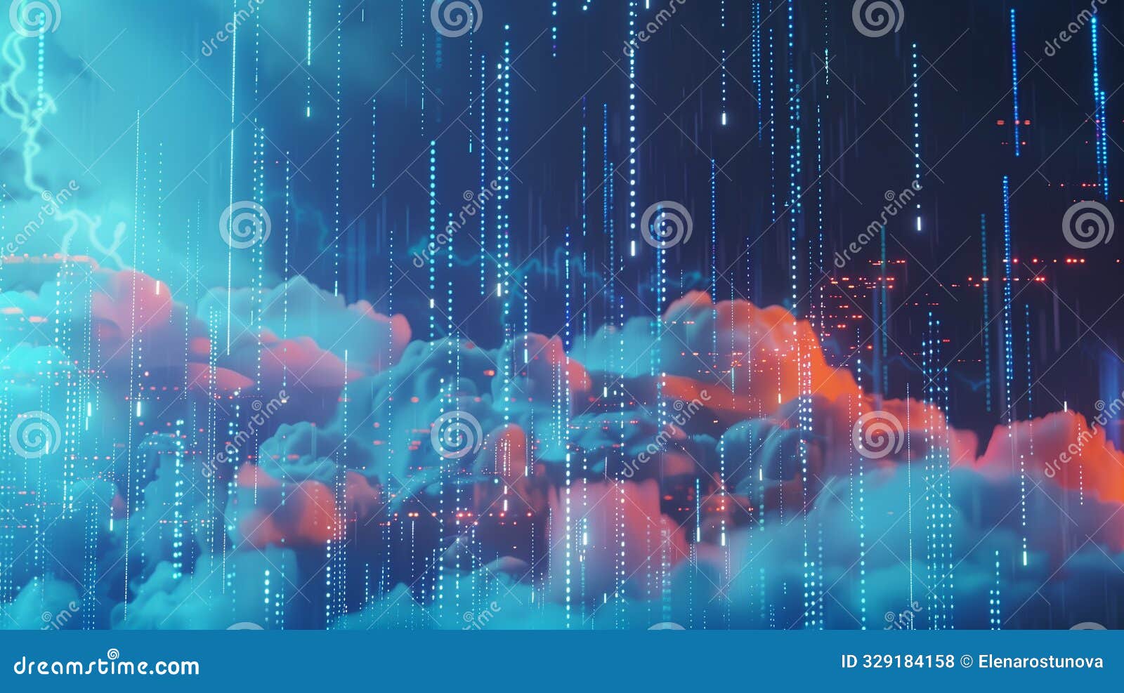 Computational Weather Analysis - Diagrams Overlaid Stock Illustration ...