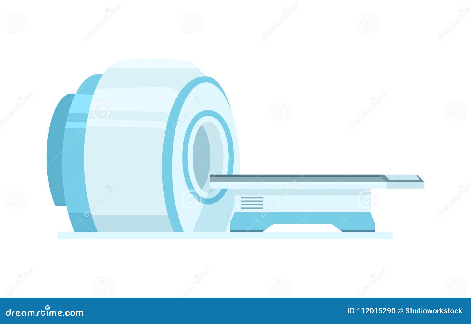 Computed Axial Tomography Scan Machine Stock Vector - Illustration of ...