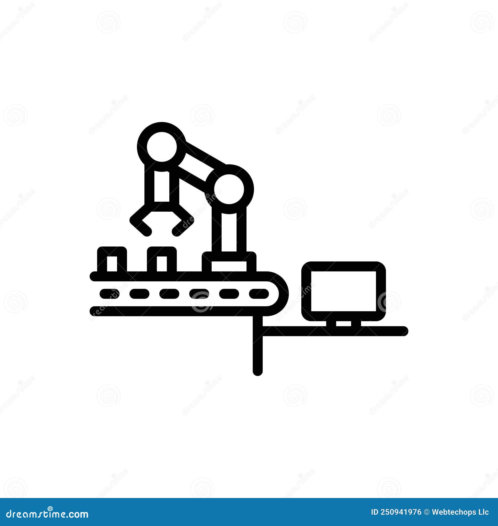 Black Line Icon for Computed, Reckon and Figure Stock Vector ...