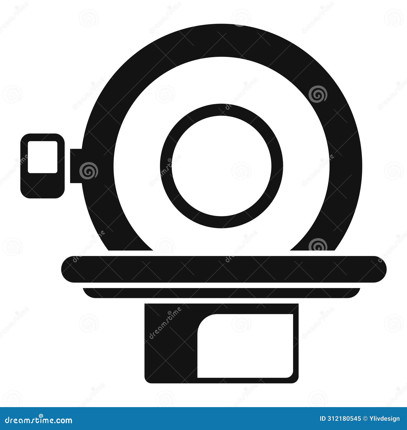 Computed Mri Icon Simple Vector. Health Care Patient Stock Illustration ...
