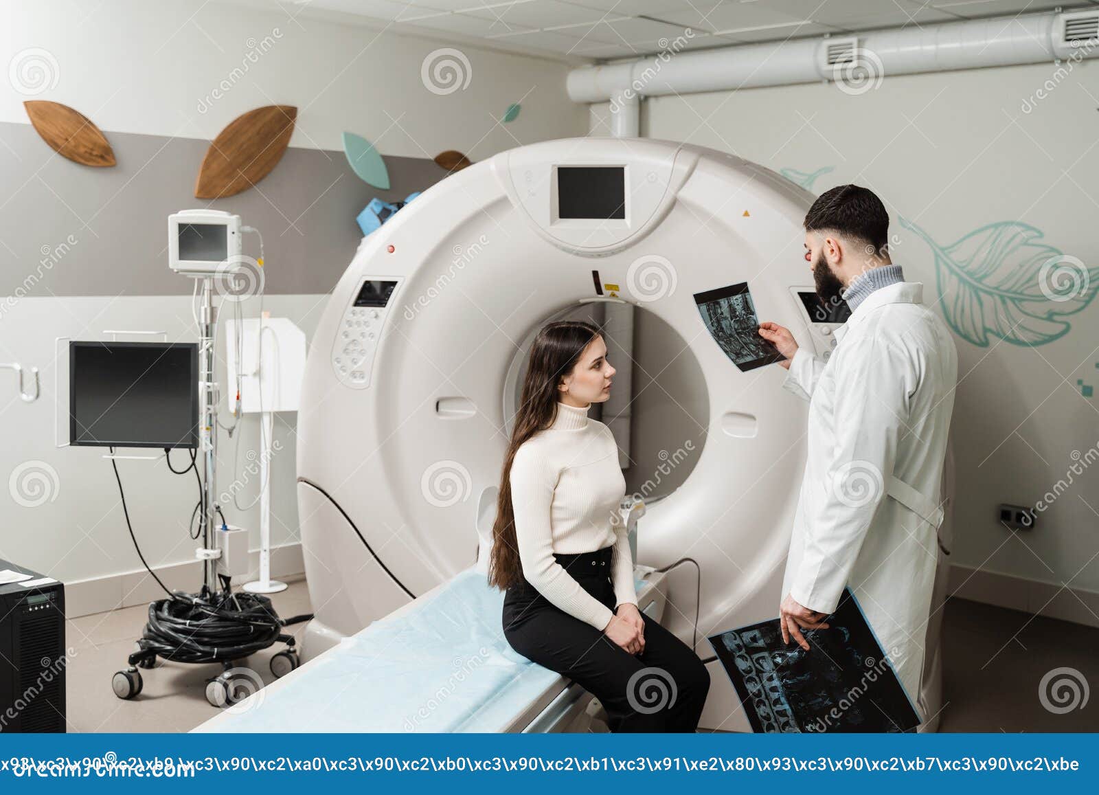 Computed Tomography CT Scan Process for Examination of Spine ...