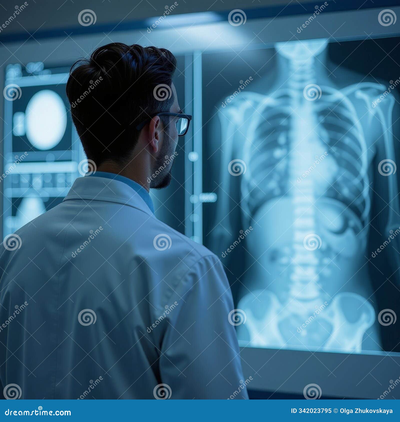Covid-19 Computed Tomography Of The Lungs. CT Scan Cartoon Vector ...
