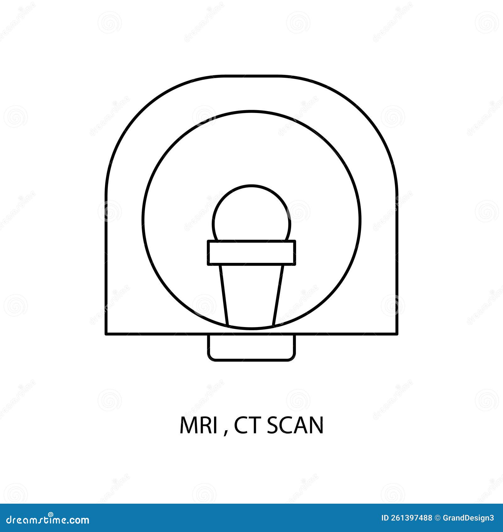 Computed Tomography Icon Line in Vector, Illustration Magnetic ... Computed Tomography Icon Line in Vector, Illustration Magnetic ...