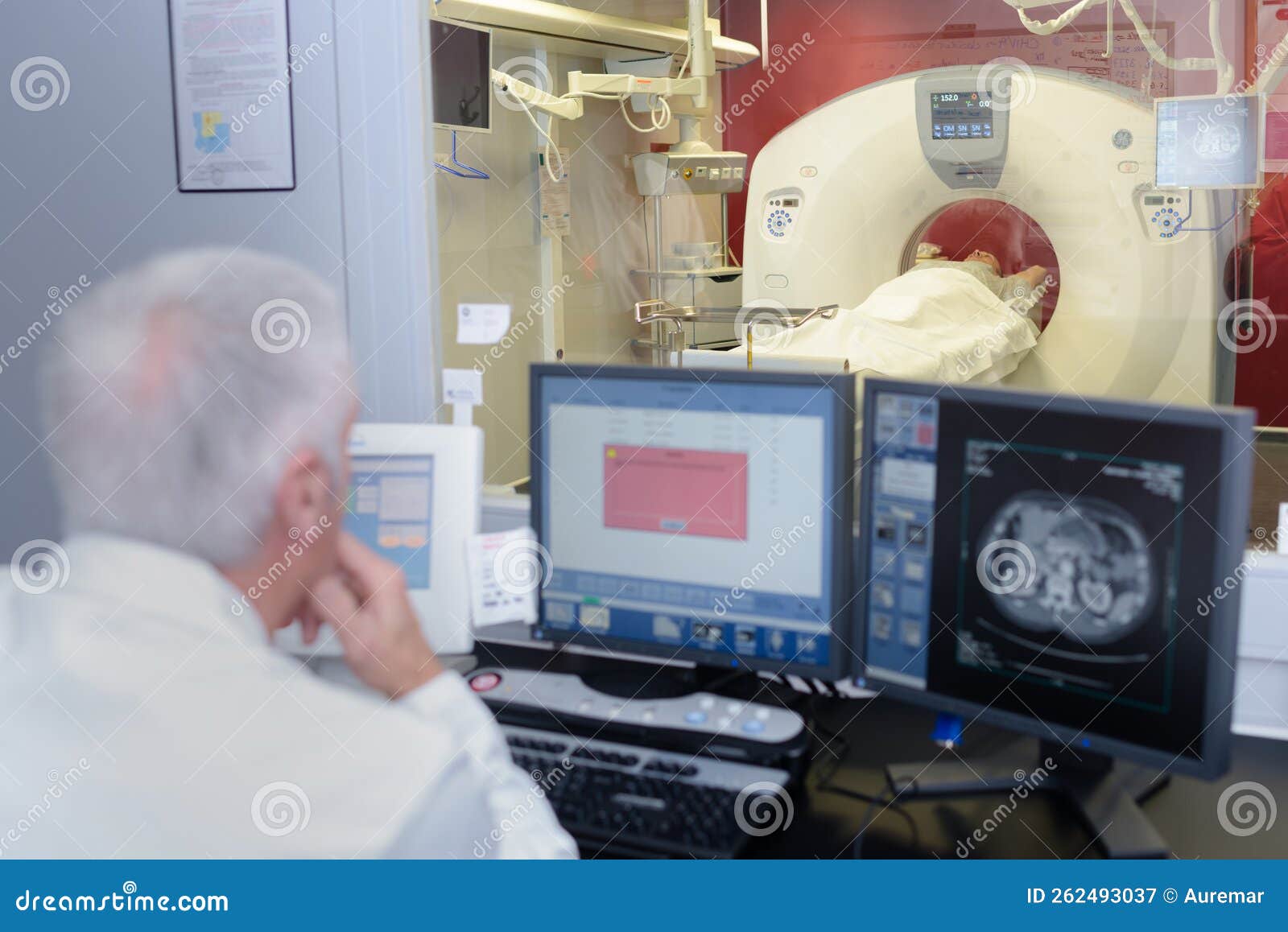 Computed Tomography or Mri Scanner Test Analysis Stock Image - Image of ...