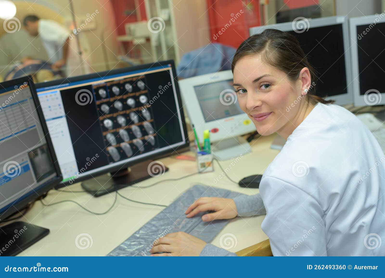 Computed Tomography or Mri Scanner Test Analysis Stock Photo - Image of ...