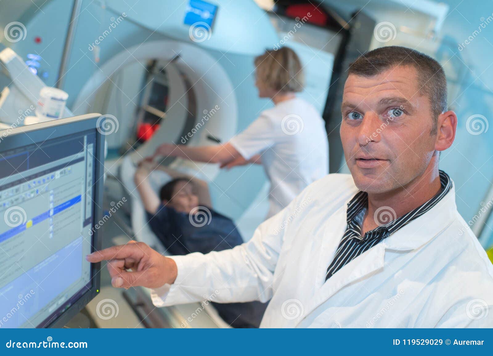 Computed Tomography or Mri Scanner Test Analysis Stock Image - Image of ...