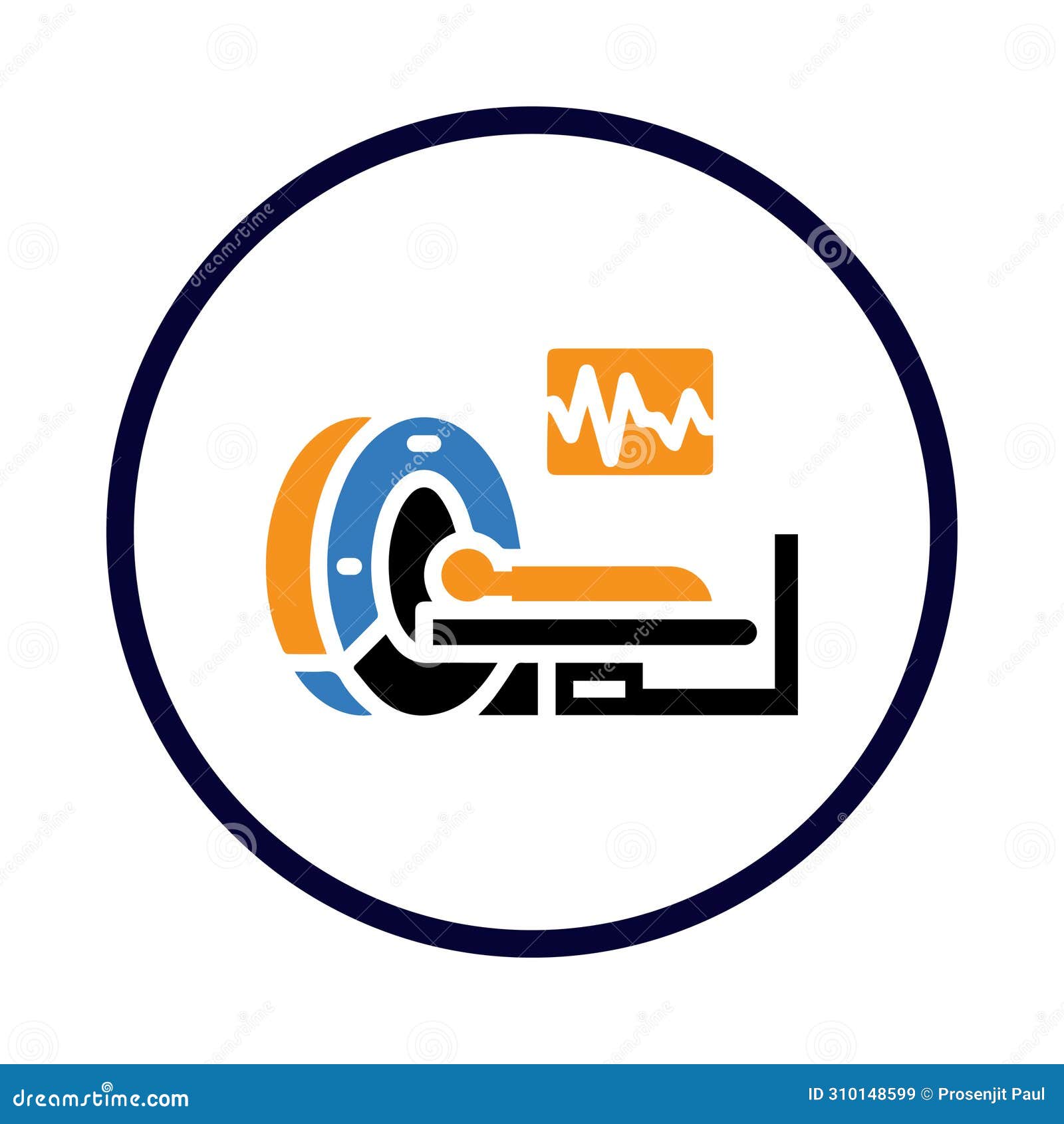 Computed Tomography Scan, Angiography, Ct, Ct Scan Icon Stock Vector ...