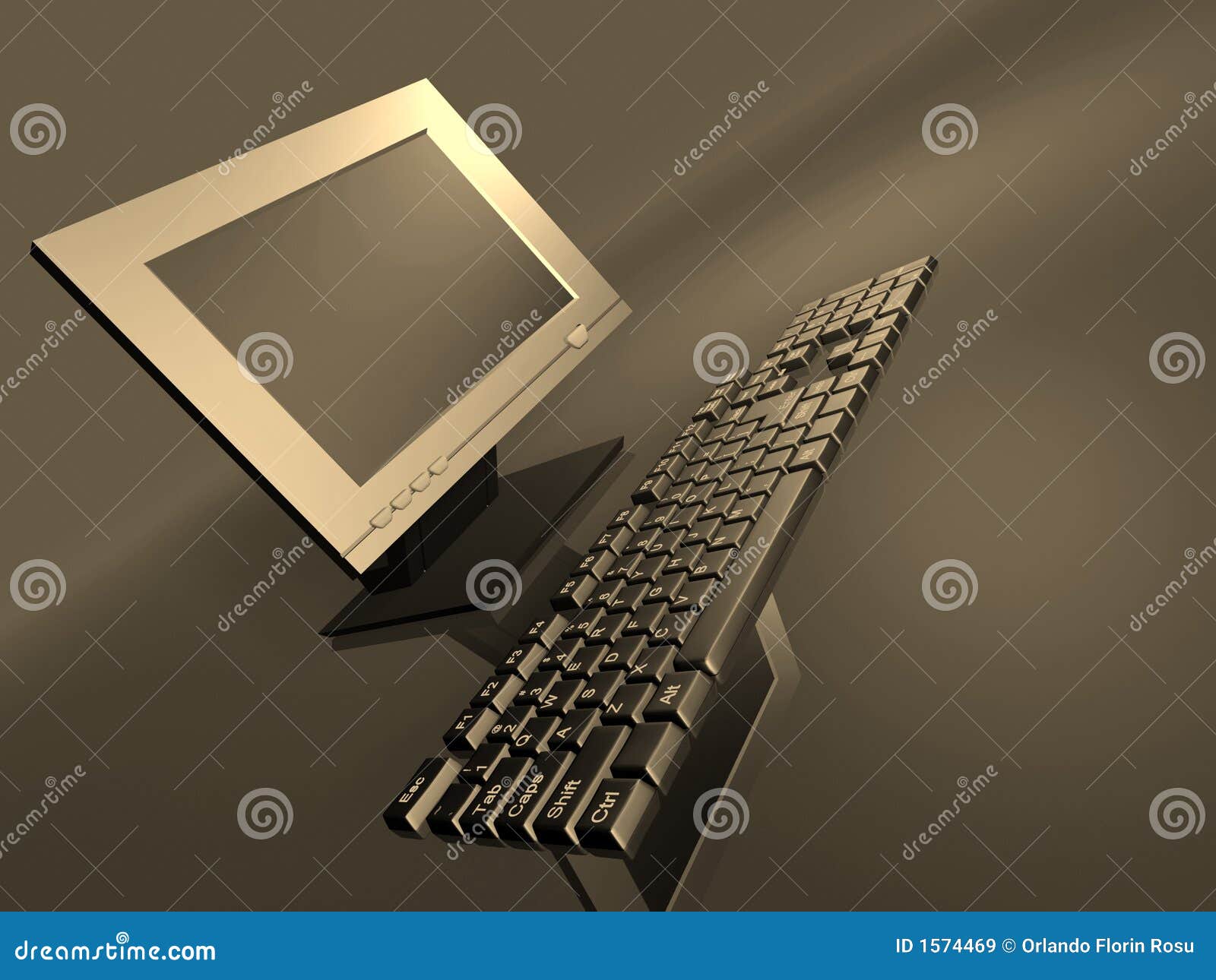 Computer stock illustration. Illustration of internet - 1574469