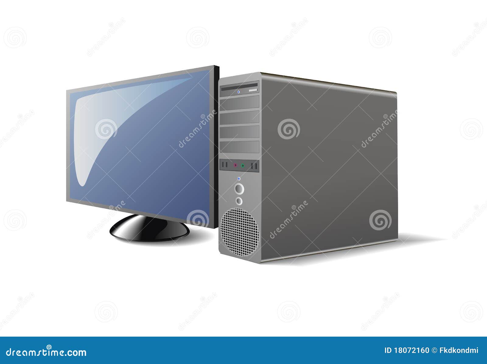Computer. stock vector. Illustration of computerization - 18072160