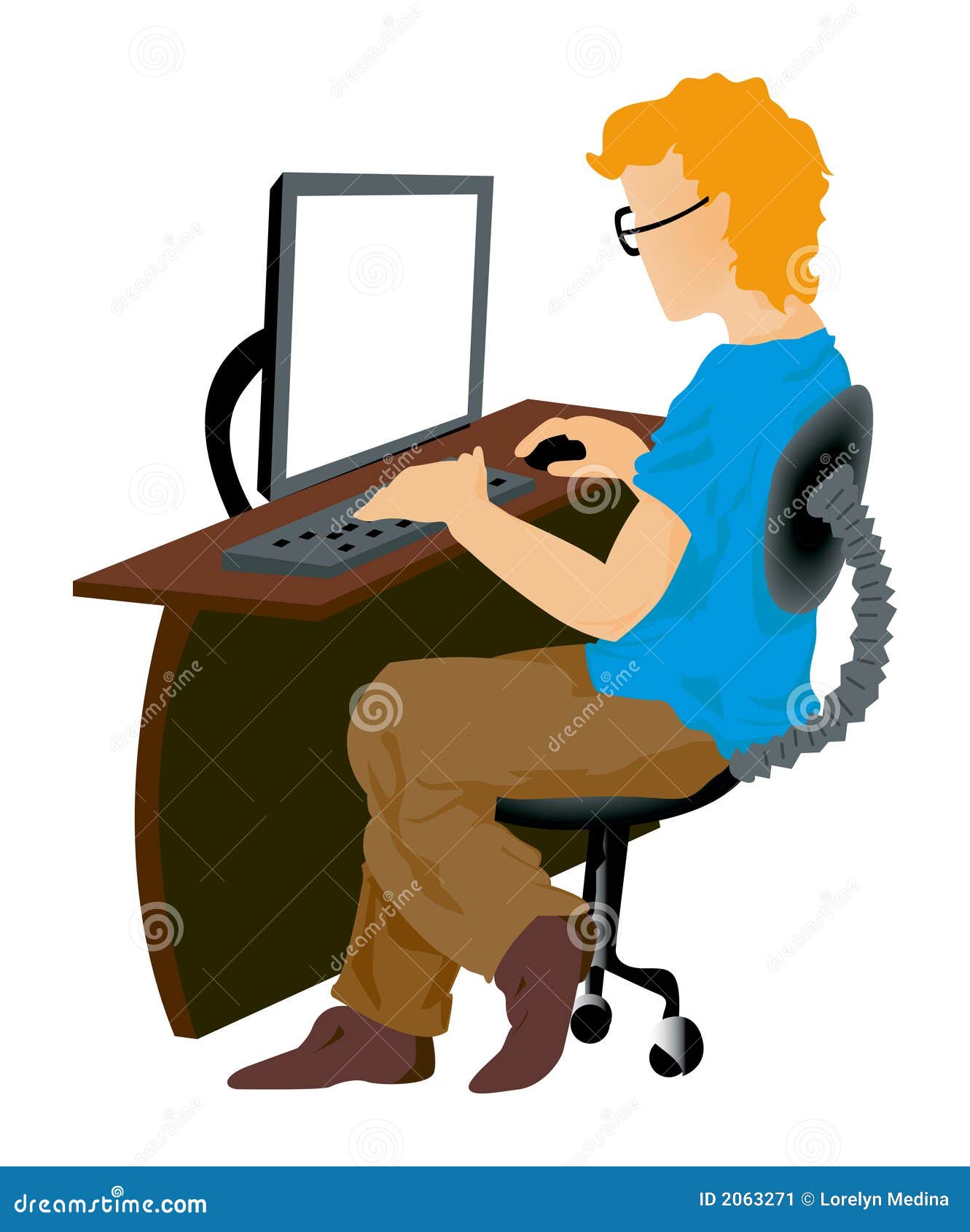 Computer stock illustration. Illustration of business - 2063271