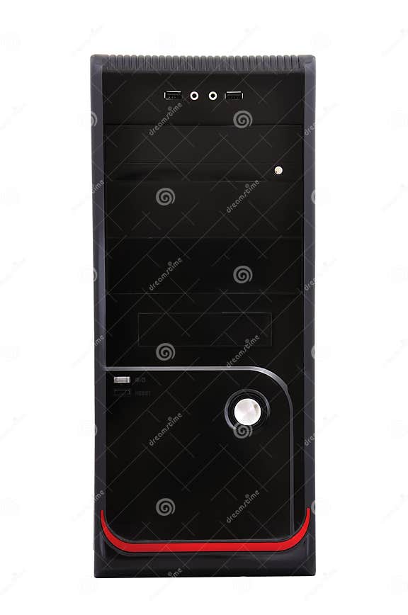 Computer stock image. Image of vertical, tower, slimtower - 25778359