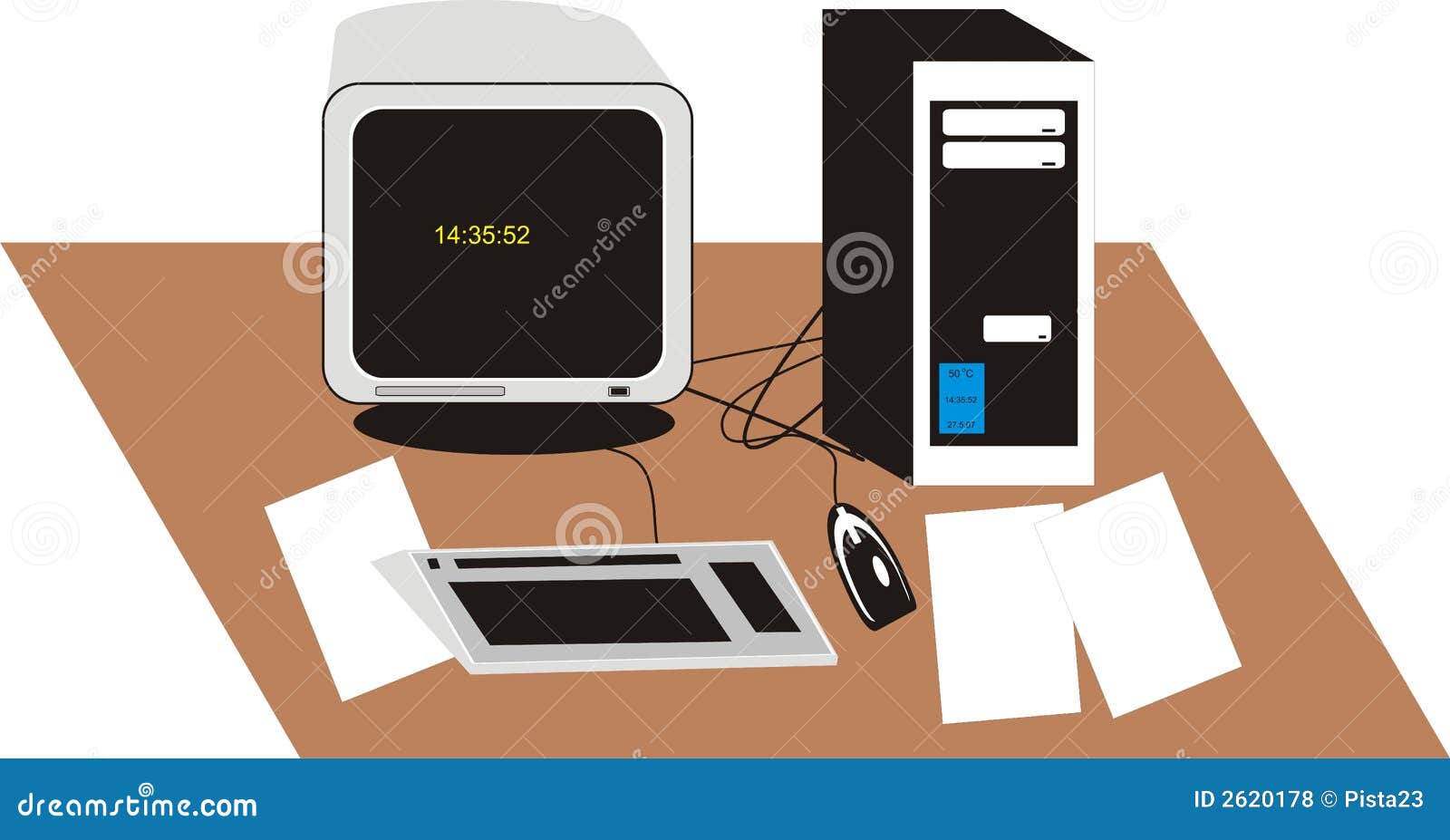 Computer stock illustration. Illustration of download - 2620178