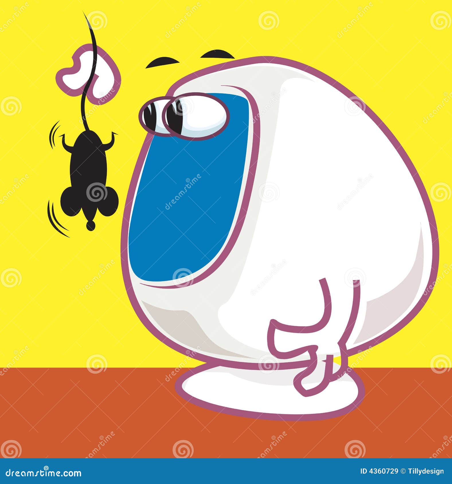 Computer stock vector. Illustration of clip, comic, humour - 4360729