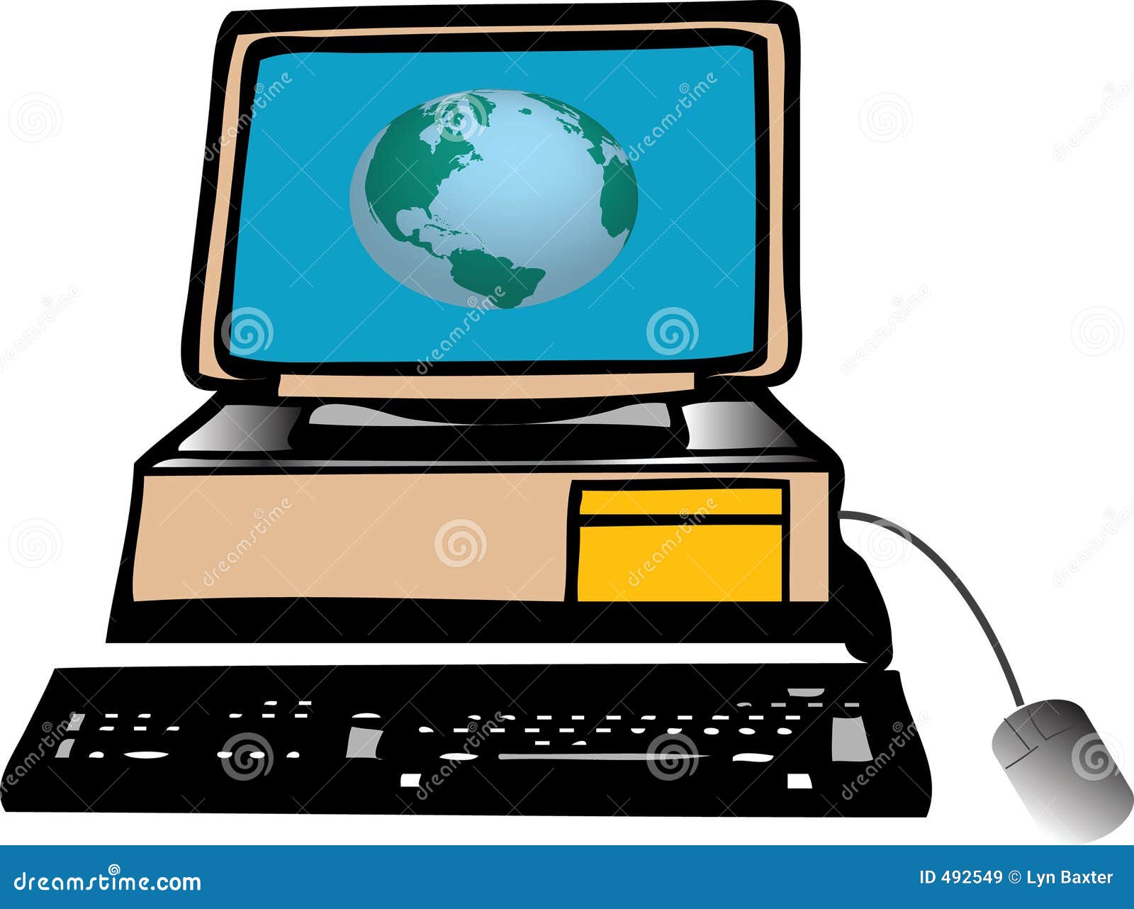Computer stock illustration. Illustration of technology - 492549