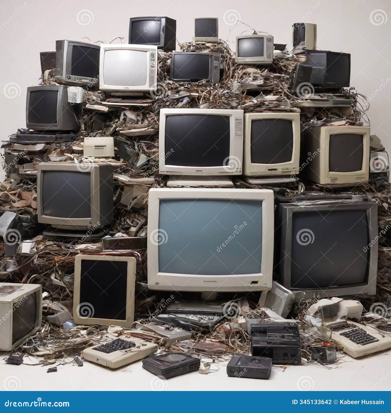 Computer Accessories Set. PC Equipment, Devices. Keyboard, Mouse ...