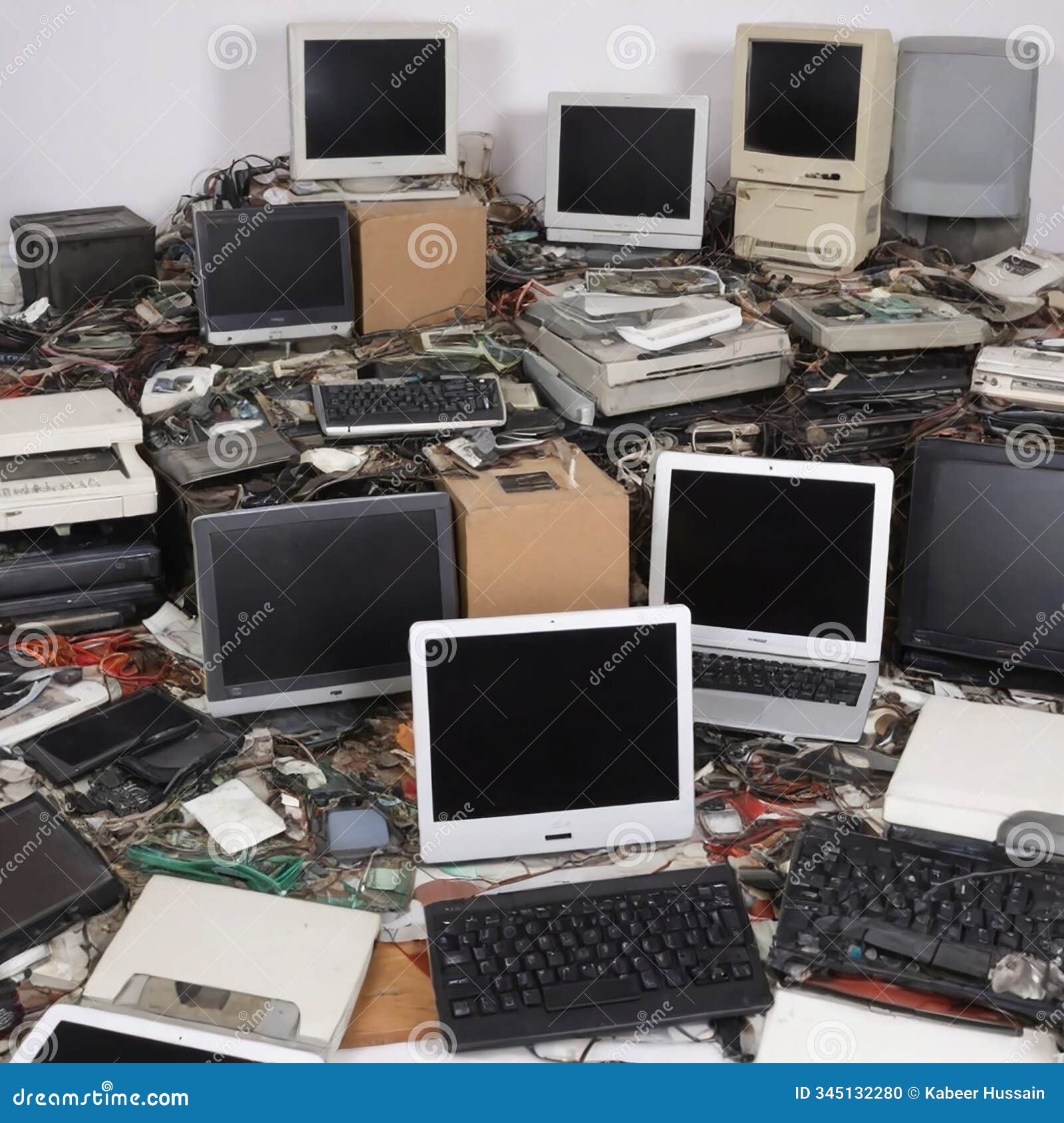 Computer Accessories Set. PC Equipment, Devices. Keyboard, Mouse ...