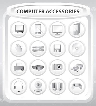 Computer Accessories - Vector Stock Vector - Illustration of design ...