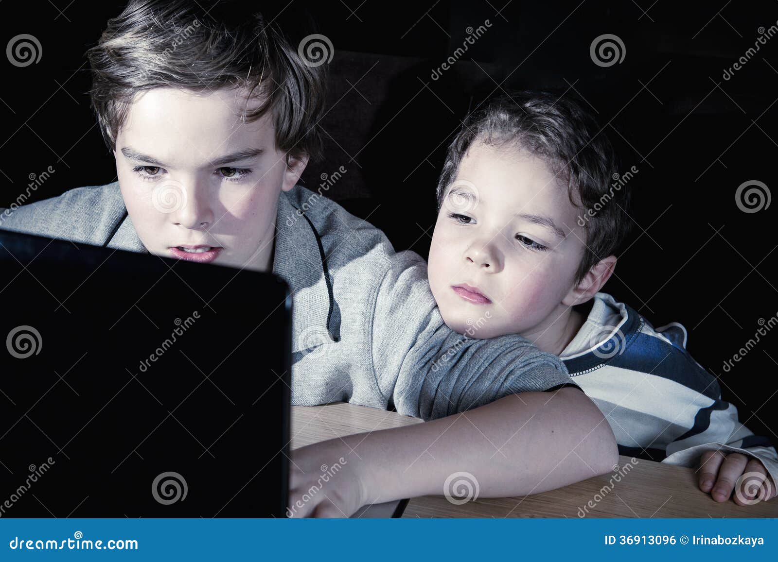 Computer addiction stock photo. Image of learning, childhood - 36913096